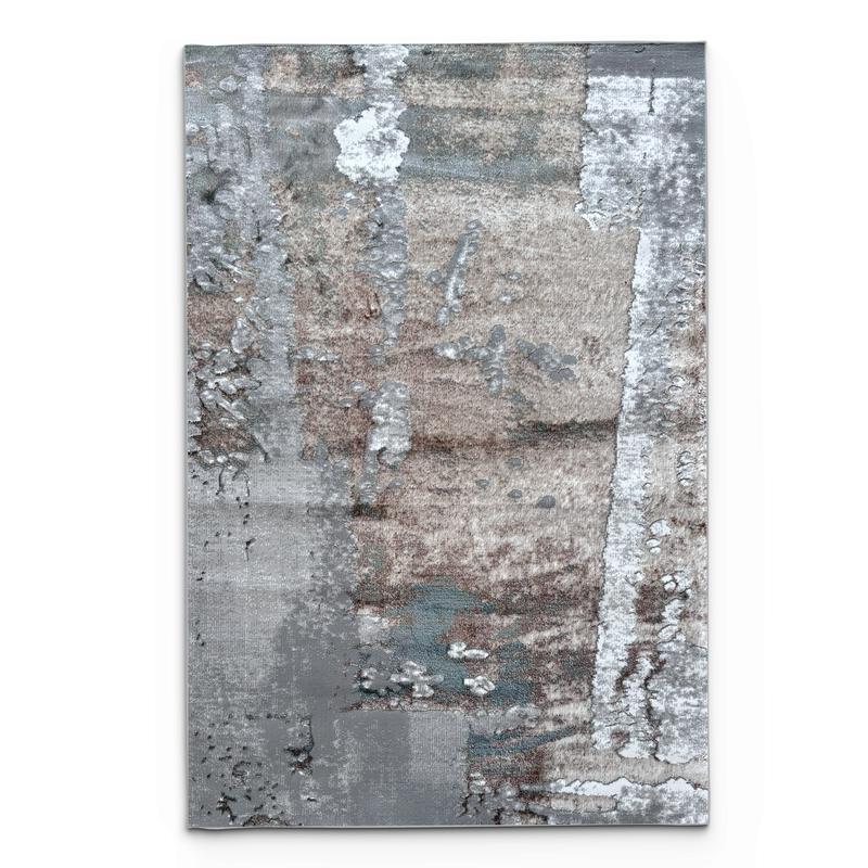 Artist Beige Abstract Area Carpet - Kristal Carpets