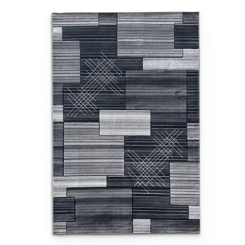Moyo Rectangle Dark Grey Area Carpet - Kristal Carpets
