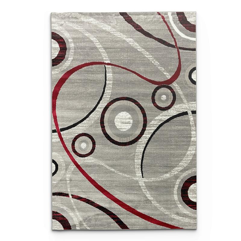 Moyo Red Lines Carpet - Kristal Carpets