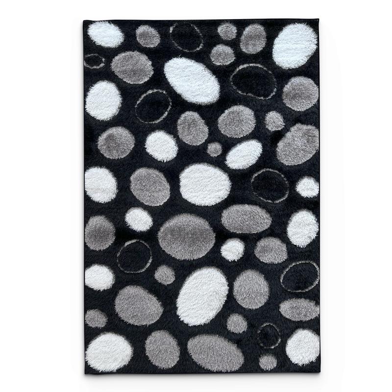Shaggy White Bubble Area Carpet - Kristal Carpets